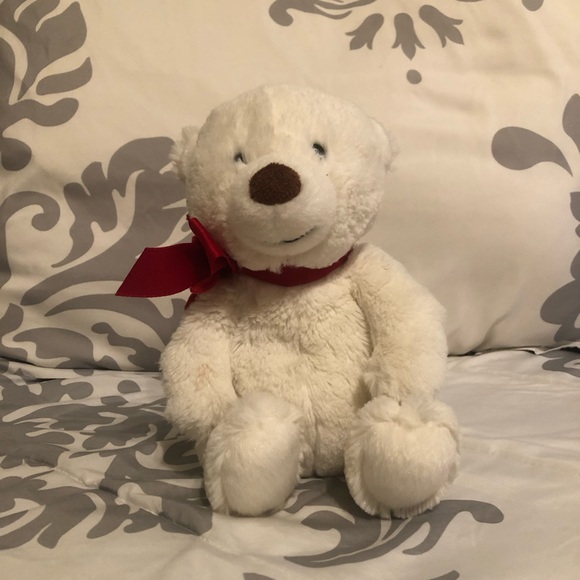 Hallmark | Toys | Hallmark White Stuffed Teddy Bear Kids Toy | Poshmark